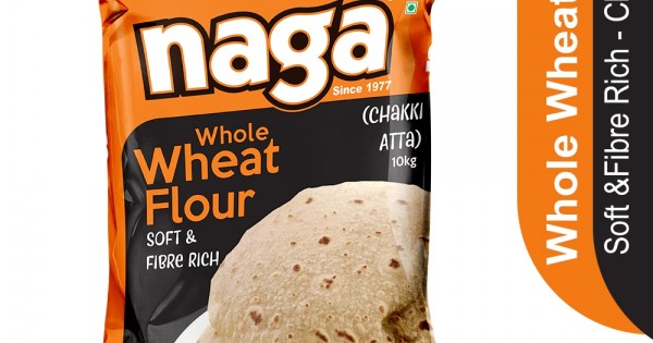 Naga Whole Wheat Atta 10kg