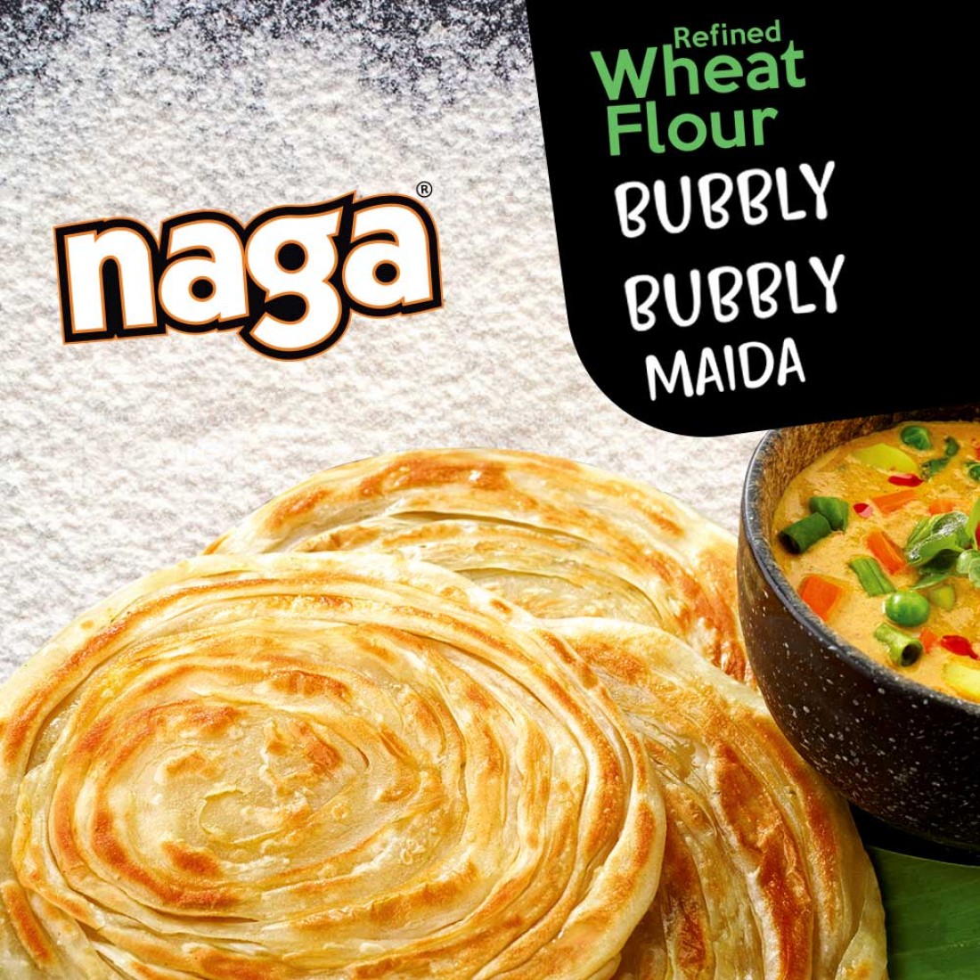 Naga Bubbly Bubbly Maida 500g