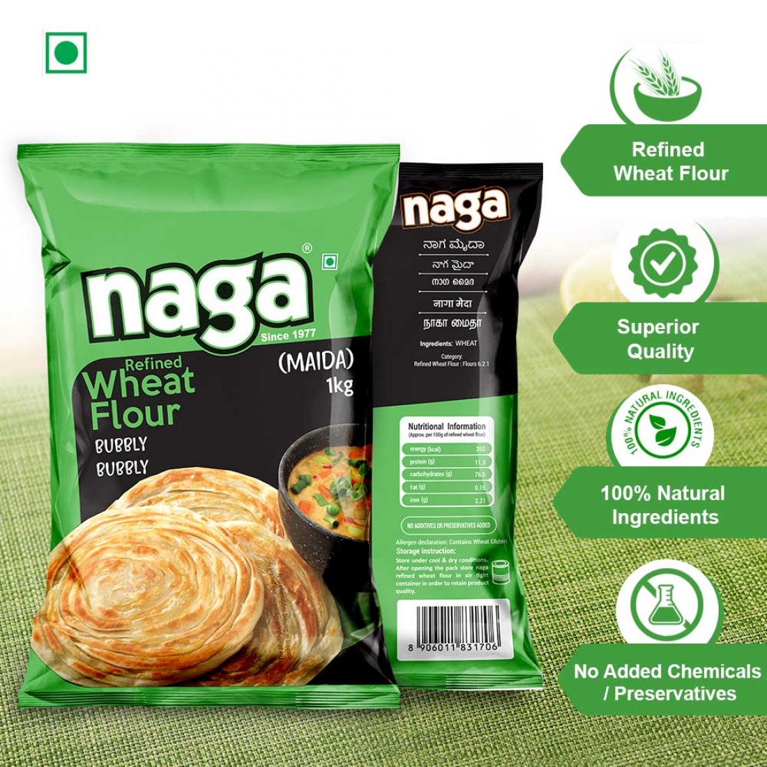 Naga Bubbly Bubbly Maida 1kg