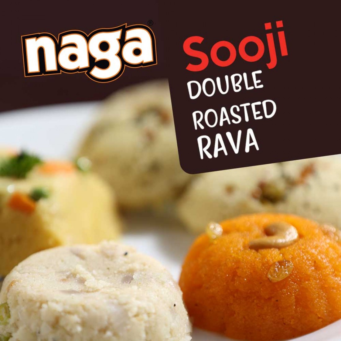 Naga Double Roasted Sooji 1kg