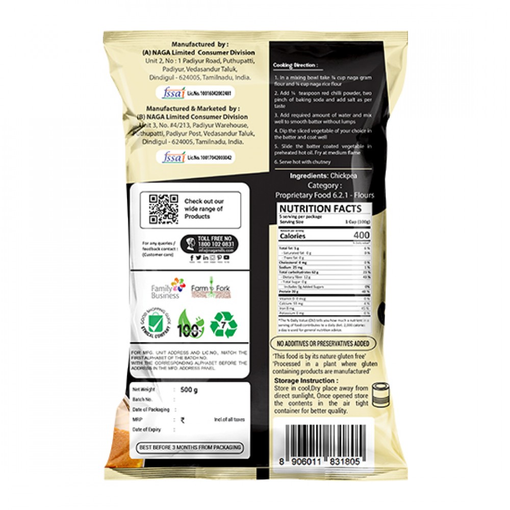 Naga Gram Flour 500g